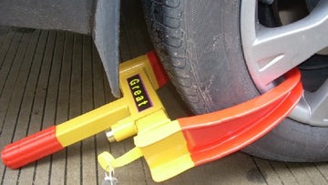 Heavy Duty Wheel Clamp Anti-Theft Lock for Vehicles - Secure & Durable ...